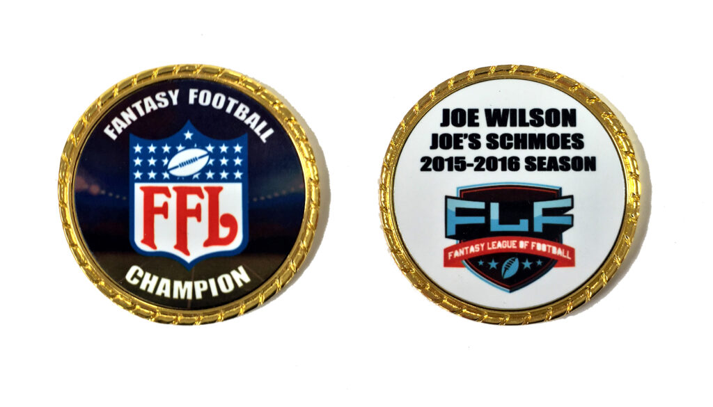 2 Inch Diameter Champion Challenge Coin Fantasy Trophy Store