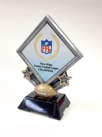 Football Diamond Star Award (Various Sizes) - Fantasy Trophy Store